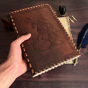 Celtic Dragon Leather Journal, Dragon Leather Notebook, Handmade ...