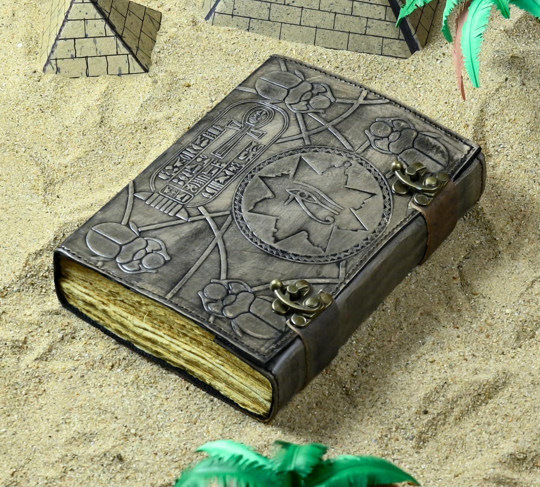 The Book of Hamunaptra Grimoire Leather Journal Egyptian Witch Book of ...