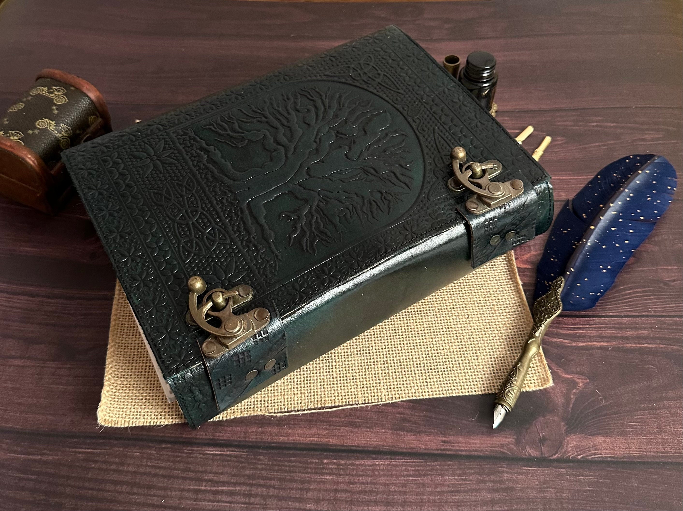 600 Pages Large Tree of Life Leather Journal, Leather Notebook, Spell ...