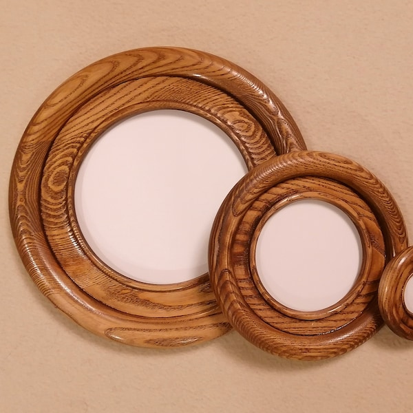 Round Wooden Frames - Etsy