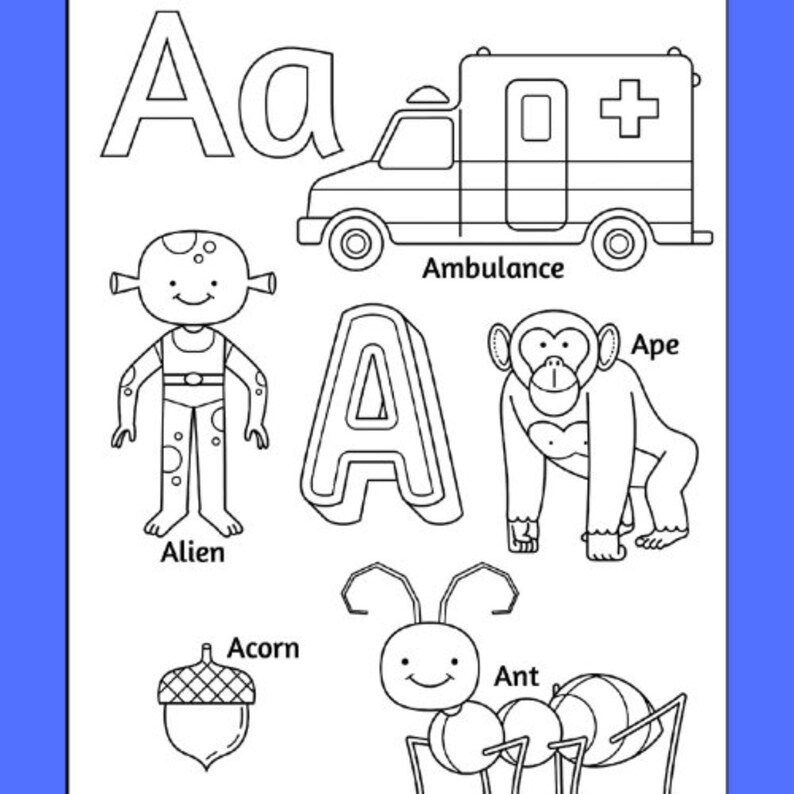26 Printable Alphabet Coloring Pages | Coloring Book| Coloring Page ...