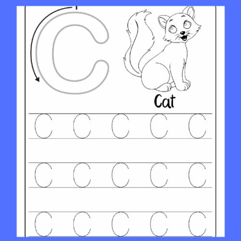BEST 80 Pages Alphabet Handwriting Book Printable for Kids - Etsy