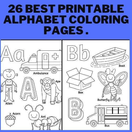 26 Printable Alphabet Coloring Pages | Coloring Book| Coloring Page ...