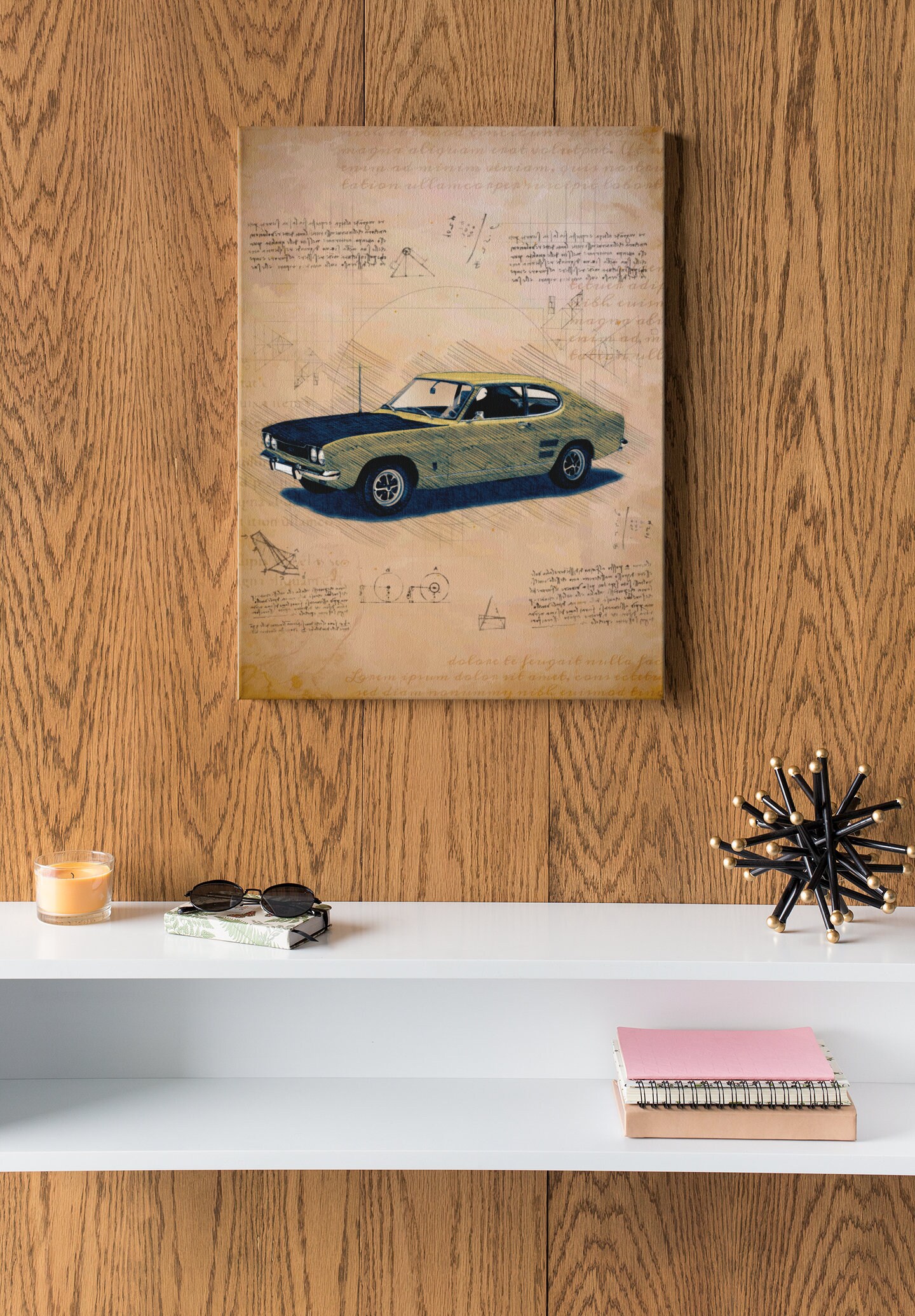 Leonardo Da Vinci Ford Capri Classic Car FORD CAPRI VINTAGE Posters ...