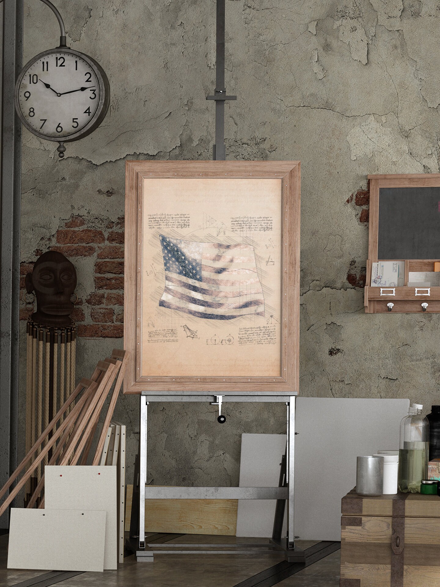 USA Flags Poster AMERICA Flag United States Flag Wall - Etsy
