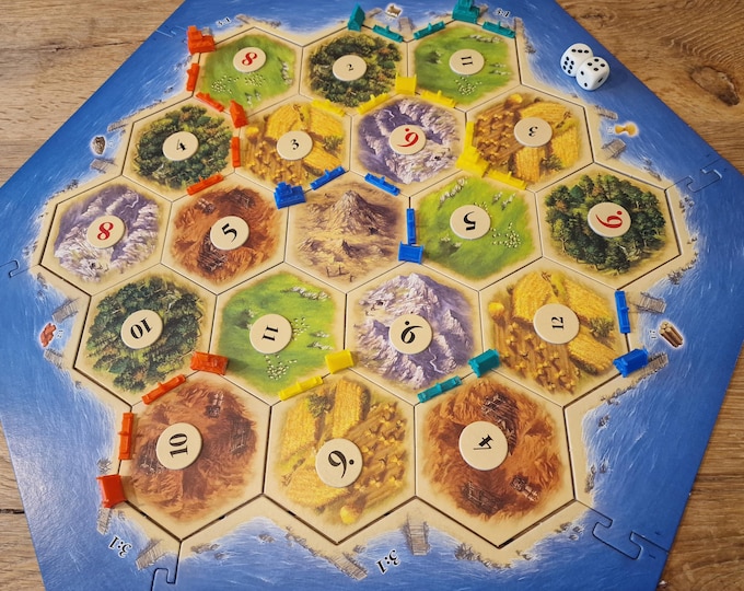 3D Printed Custom Catan City & Settlement the Lord of the Rings Themed ...