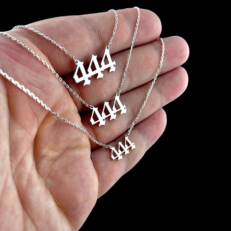 111222333444555666777888999 Angel Number Necklace - Etsy UK