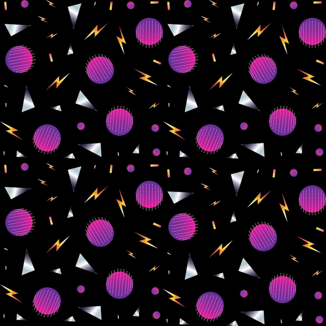 Retro Paper Vintage 80s Patterns to Download. Perfect for Scrapbooks ...