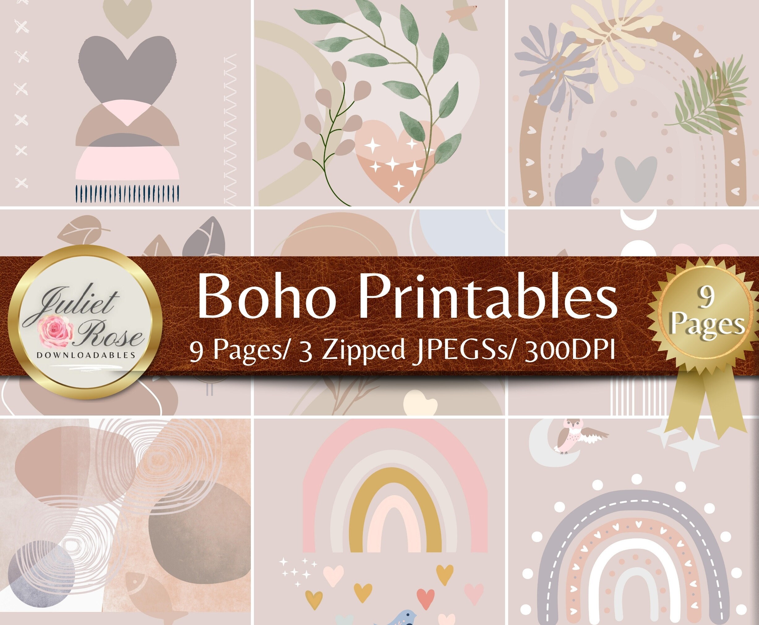 Boho Printable Wall Art for Kids + Adult Rooms - Boho Scrapbooking ...