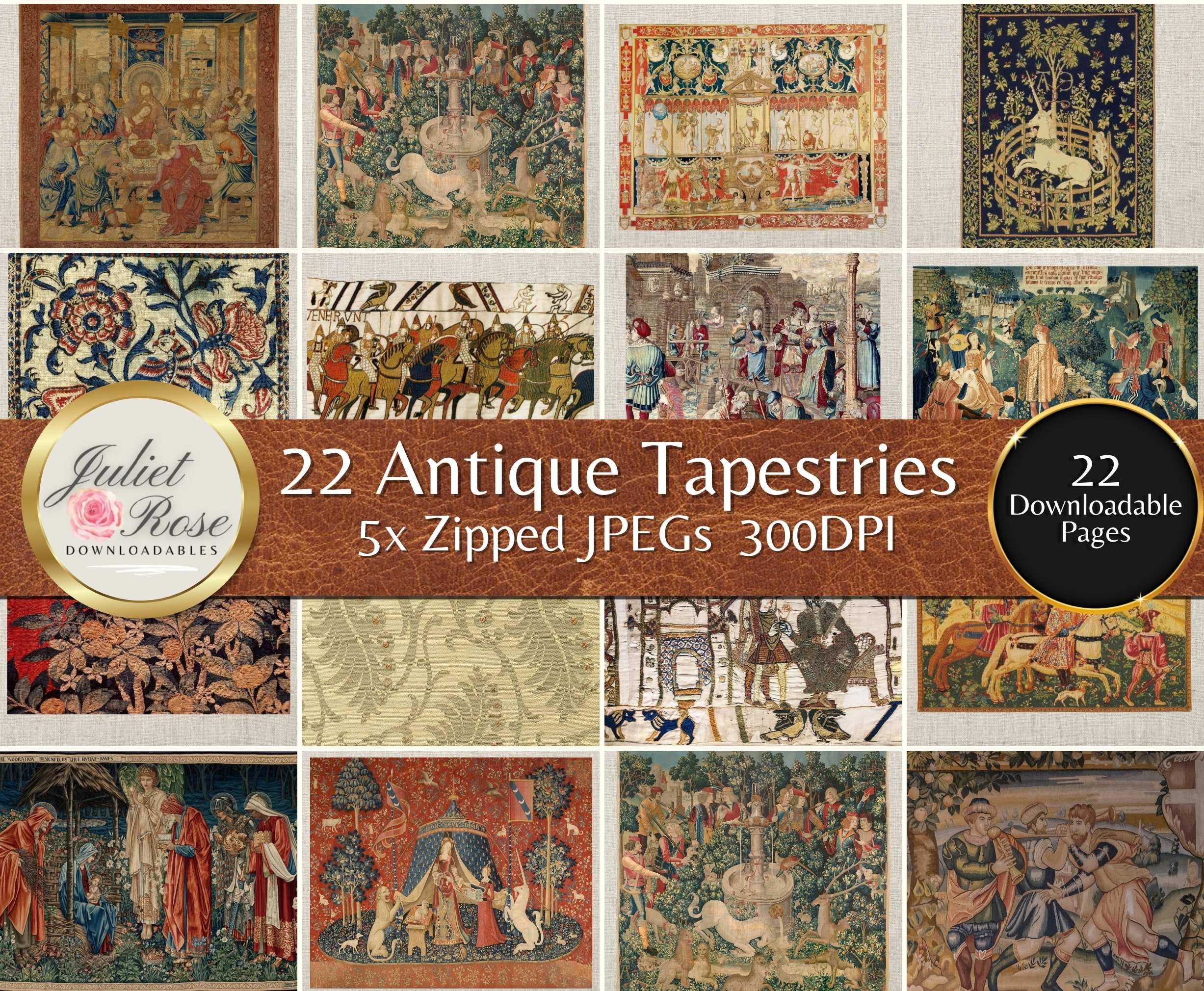 22 Antique Tapestries - Digital Downloads. Ideal for Junk Journals ...