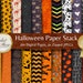 20x Halloween Digital Paper Halloween Patterns, Pumpkin, Glitter ...