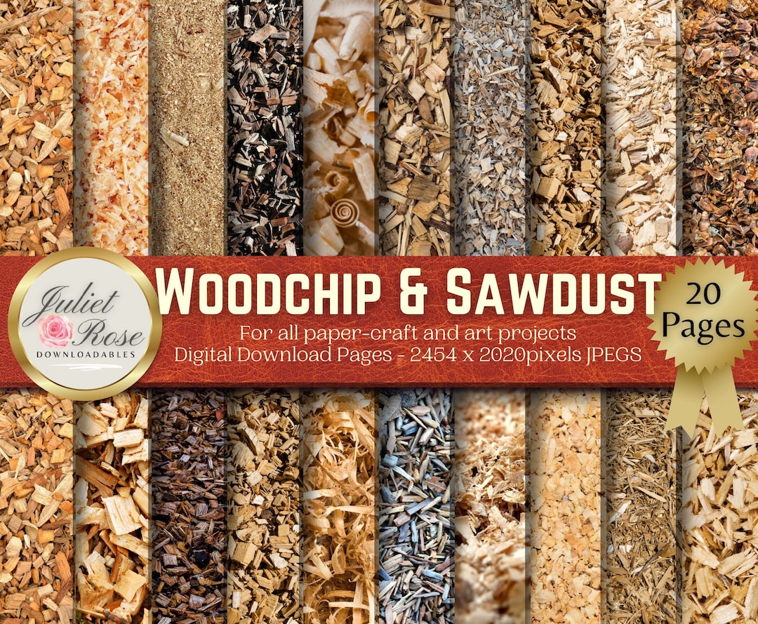Woodchip & Sawdust - Digital Download Hi Res Images for Papercraft and ...