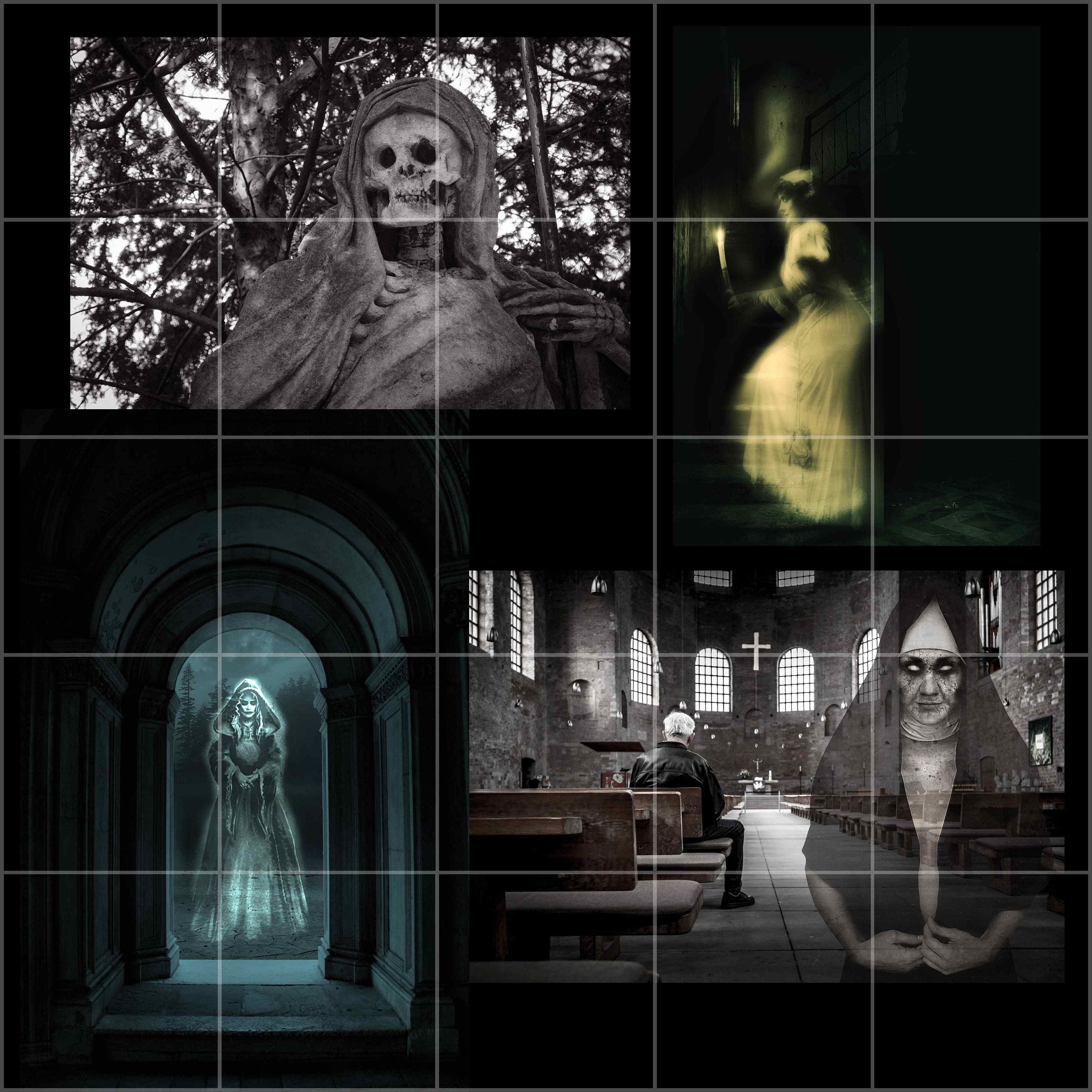 Book of Ghosts Spooky Collection of Digital Papers Perfect for Card ...