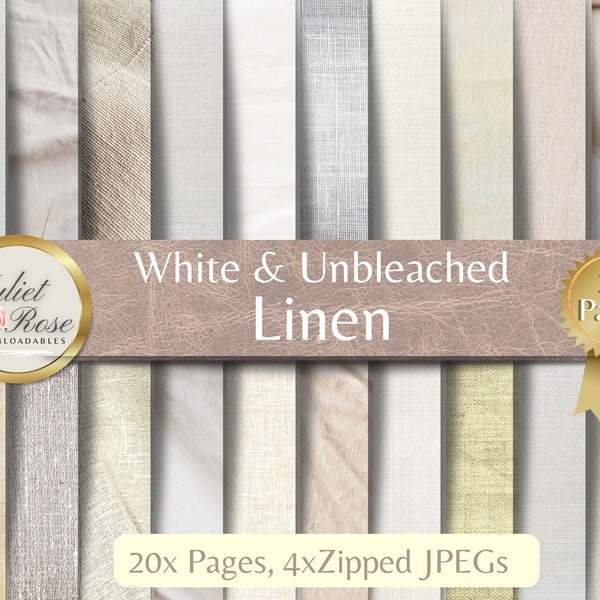 Unbleached Linen - Etsy UK
