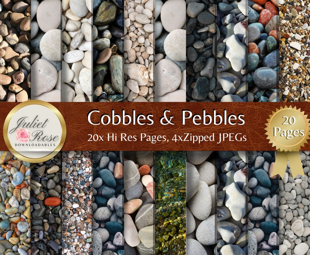 Cobbles and Pebbles - 20 Pages of Beautiful Pebbles for Craft Projects ...