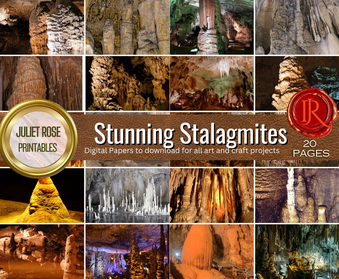 Stalagmites Photo Set – 20 Hi-res Images for Crafts (digital Download ...