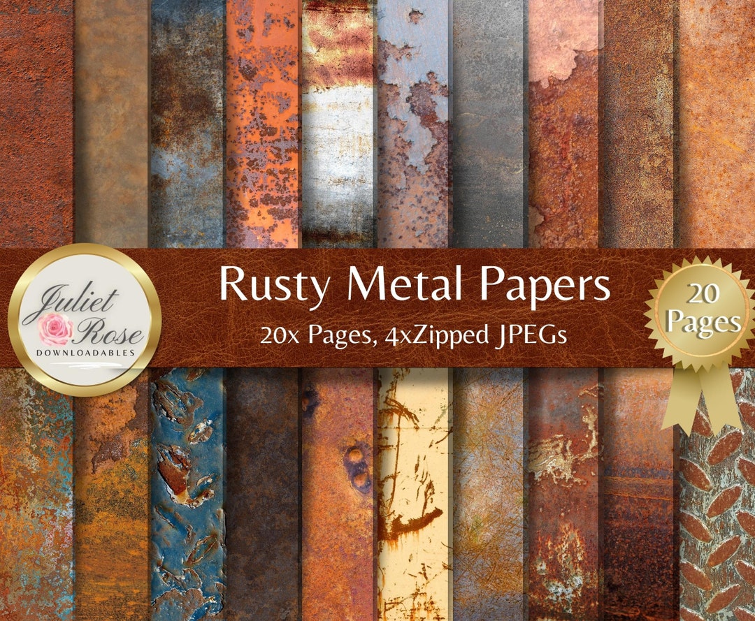 Rust Papers - Digital Download Background Textures for Scrapbooking ...