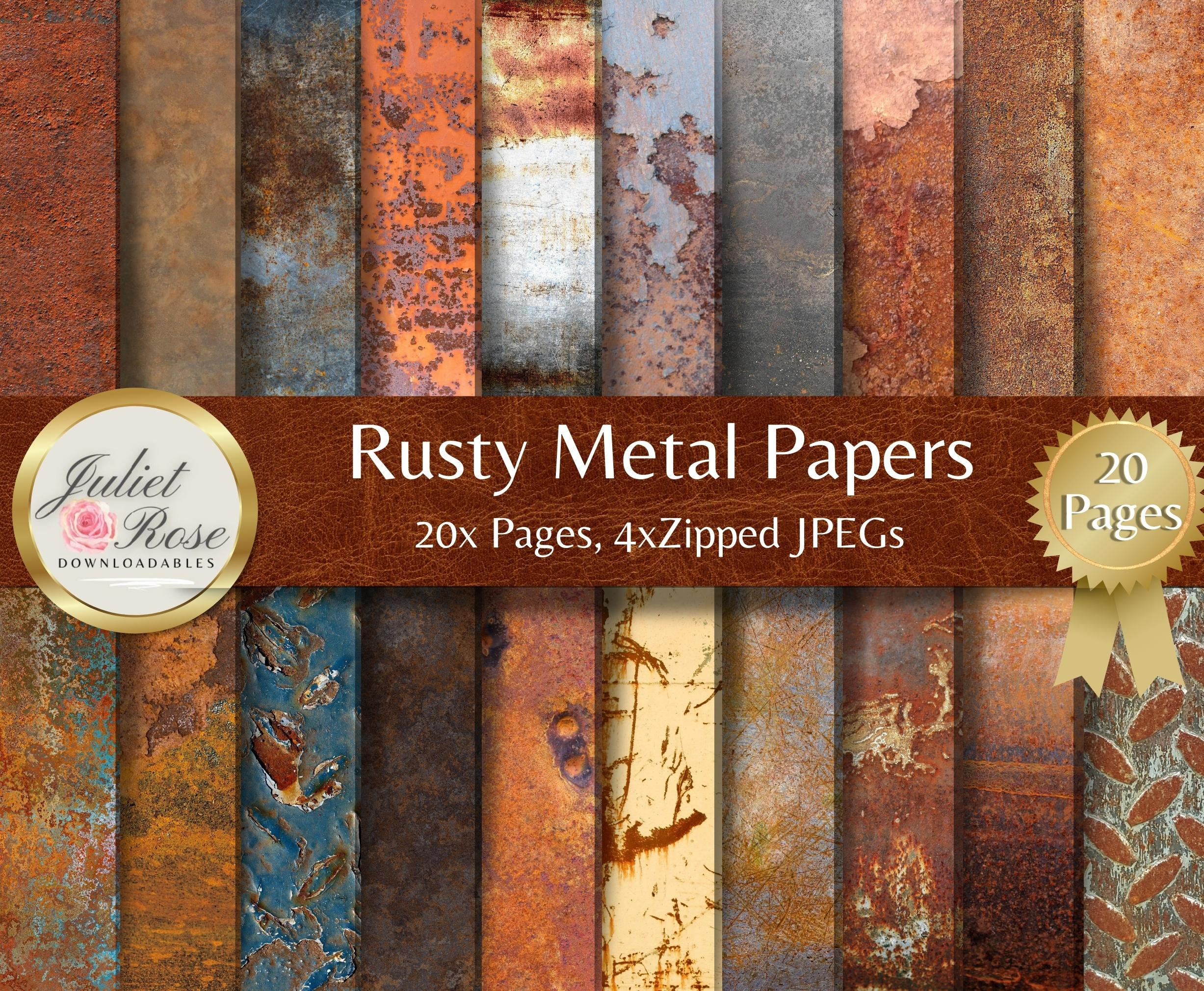 Rust Papers - Digital Download Background Textures for Scrapbooking ...