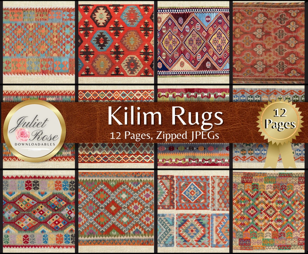 Kilim Rugs - Digital Images to Download and Print. Printable Rugs ...