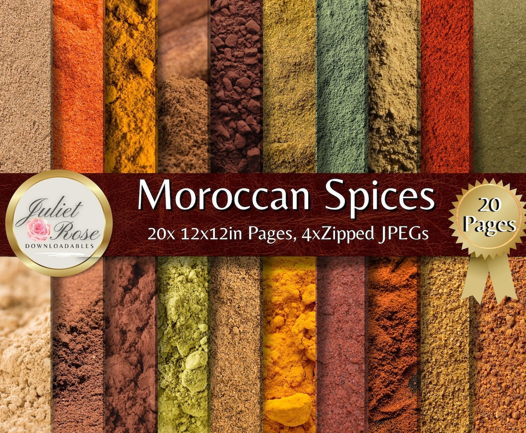 Moroccan Spices - 20 Hi Res Images of Beautiful Earthy Spice. Perfect ...