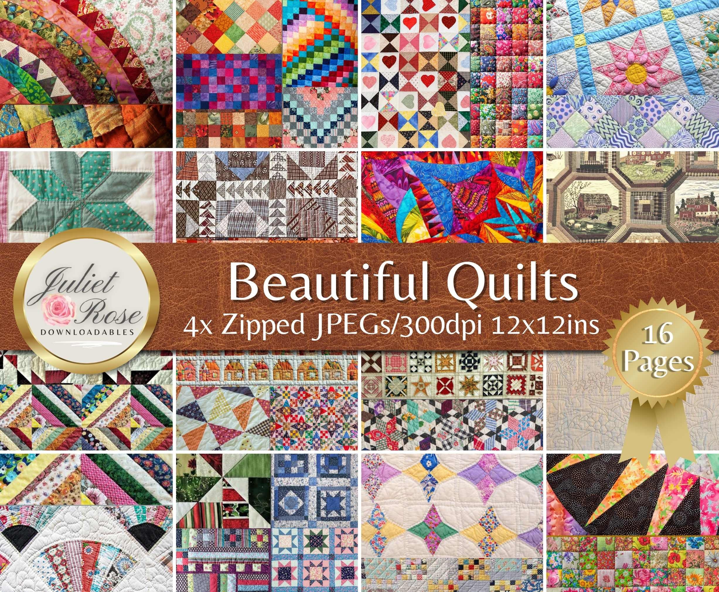 Beautiful Quilts Digital Download for Scrapbooking, Junk Journals ...
