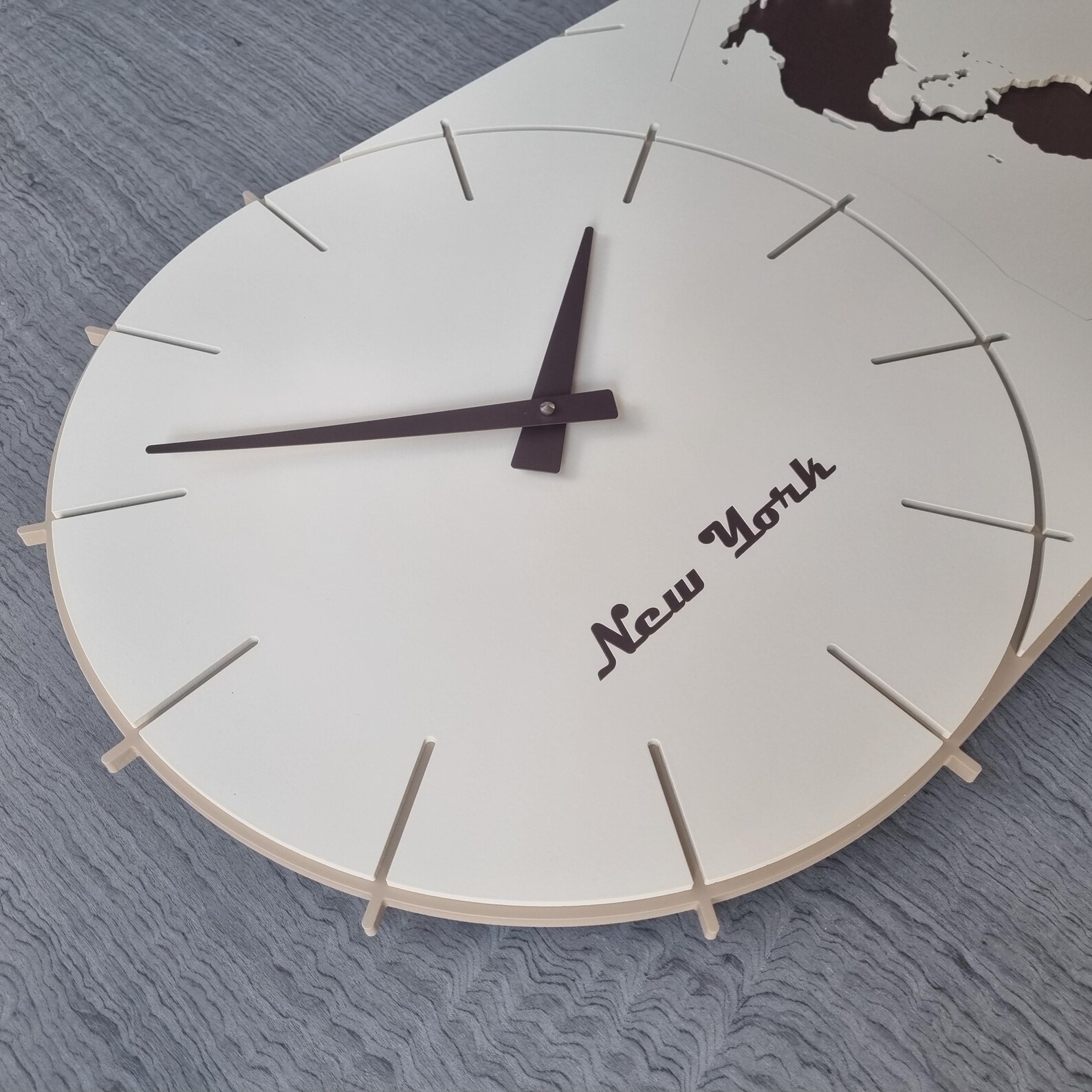 World Time Zone Wall Clock - Customizable Time Zones and Colors ...
