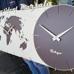 World Time Zone Wall Clock - Customizable Time Zones and Colors ...