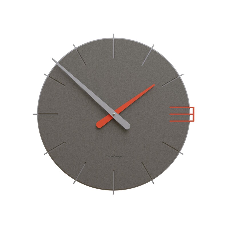 Minimalist Wall Clock - 42 Cm Diameter - Customizable Colors - Modern ...