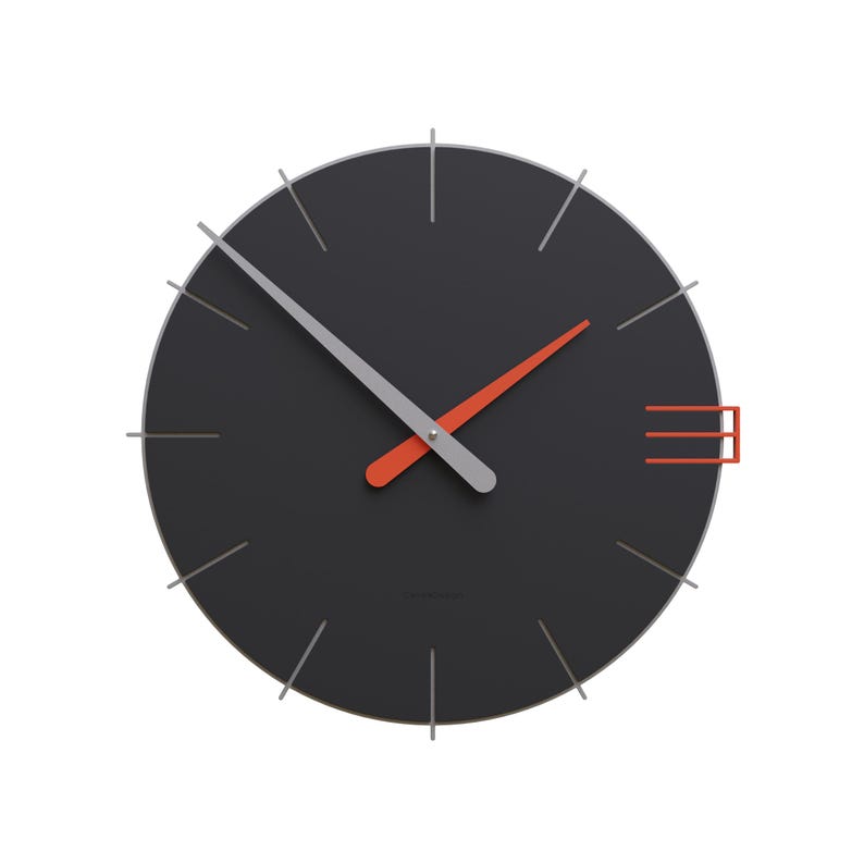 Minimalist Wall Clock 42 Cm Diameter Customizable Colors Modern Design ...
