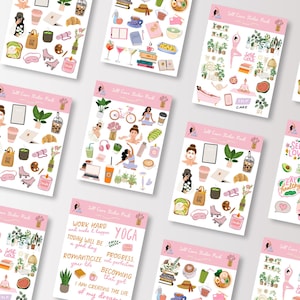 Aesthetic DIGITAL STICKERS Pack | Self Care Digital Stickers Goodnotes ...