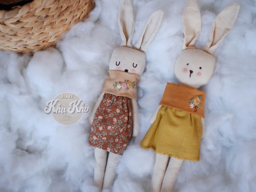 Stuffed Bunny Linen , Stuffed Rabbit Linen , Rabbit Toy , Baby Gifts ...