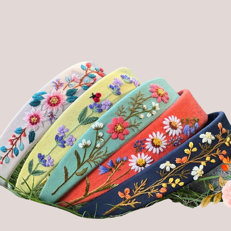 Floral Headband - Etsy