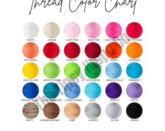 New Brothread Color Chart: Embroidery Thread Inventory (editable Canva ...