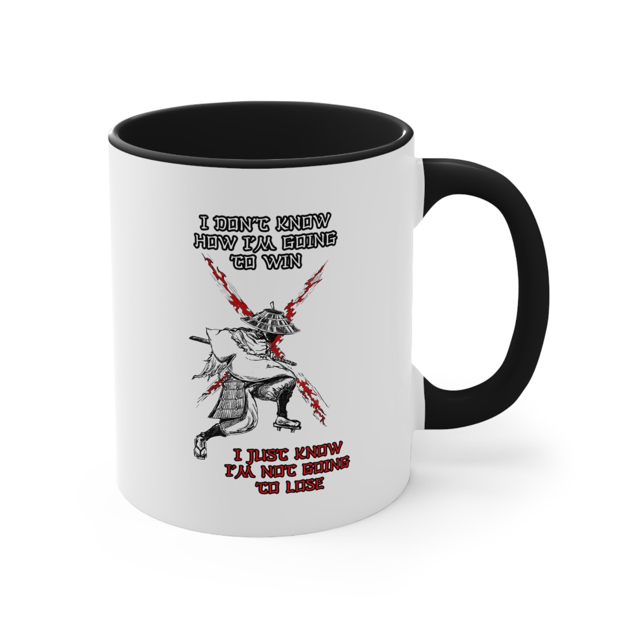 Samurai Mask Mug, Samurai Helmet and Face Mask Miniature on the Mug ...