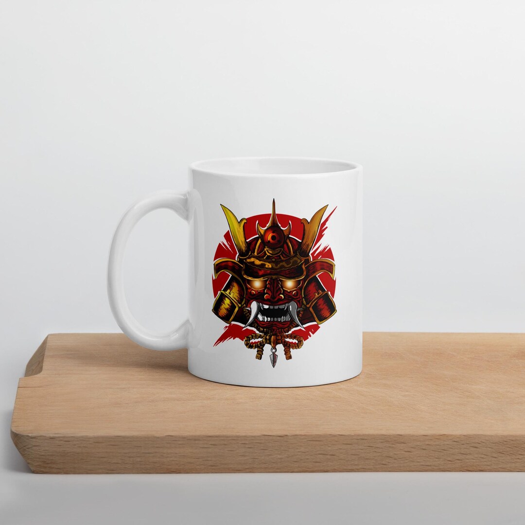 Samurai Mask Cup, Samurai Helmet, Anime Gifts for Him, Anime Merch - Etsy