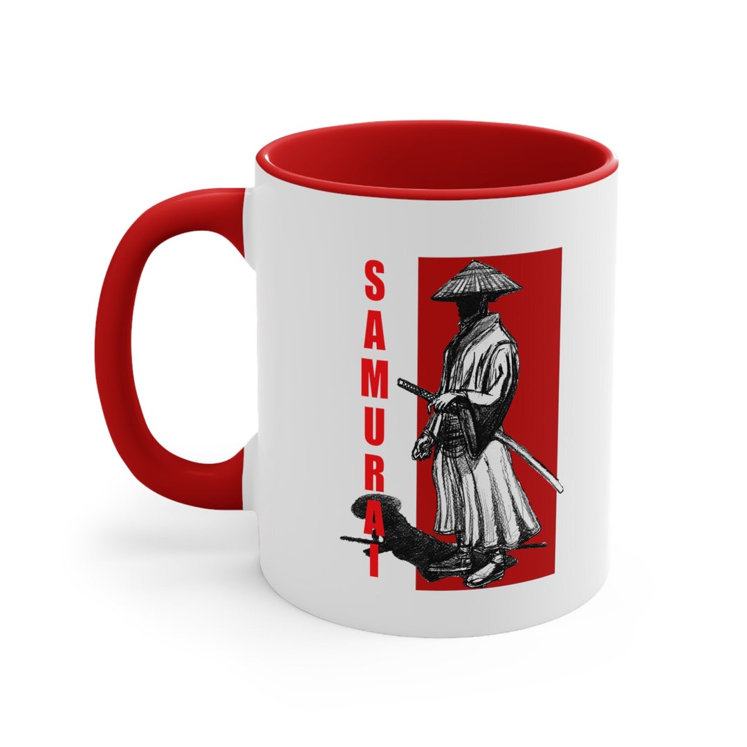 Japan Samurai Mug, Anime Mug With Samurai Figure, Samurai Art, Japanese ...