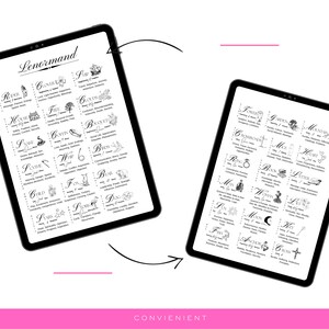 Lenormand Cards Cheat Sheet - Printable - Etsy