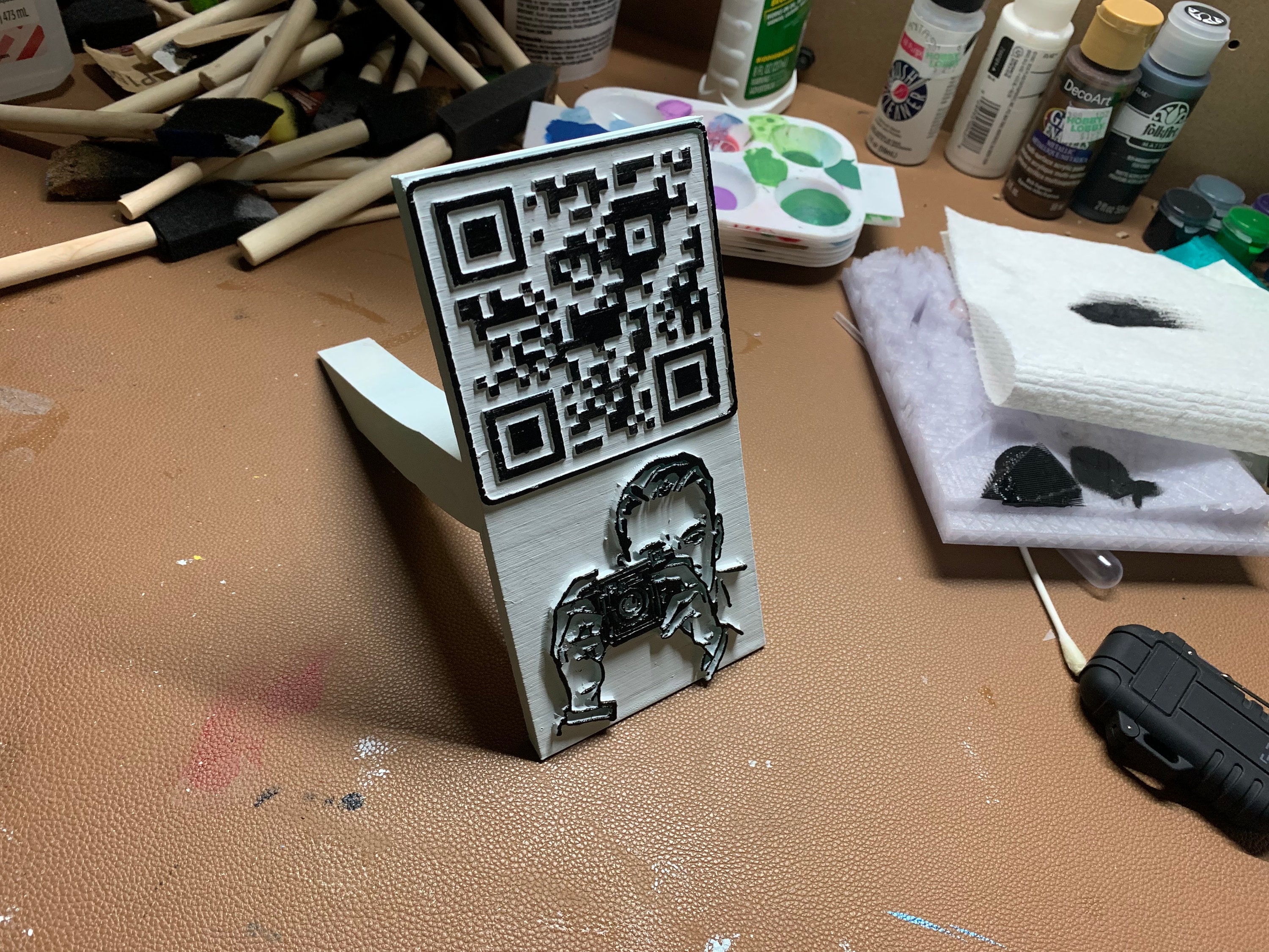 3D QR Code Stand - Etsy