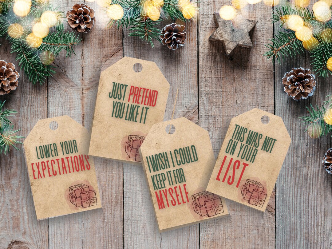 Funny Christmas Gift Tags Christmas Labels Printable Tags Printable ...