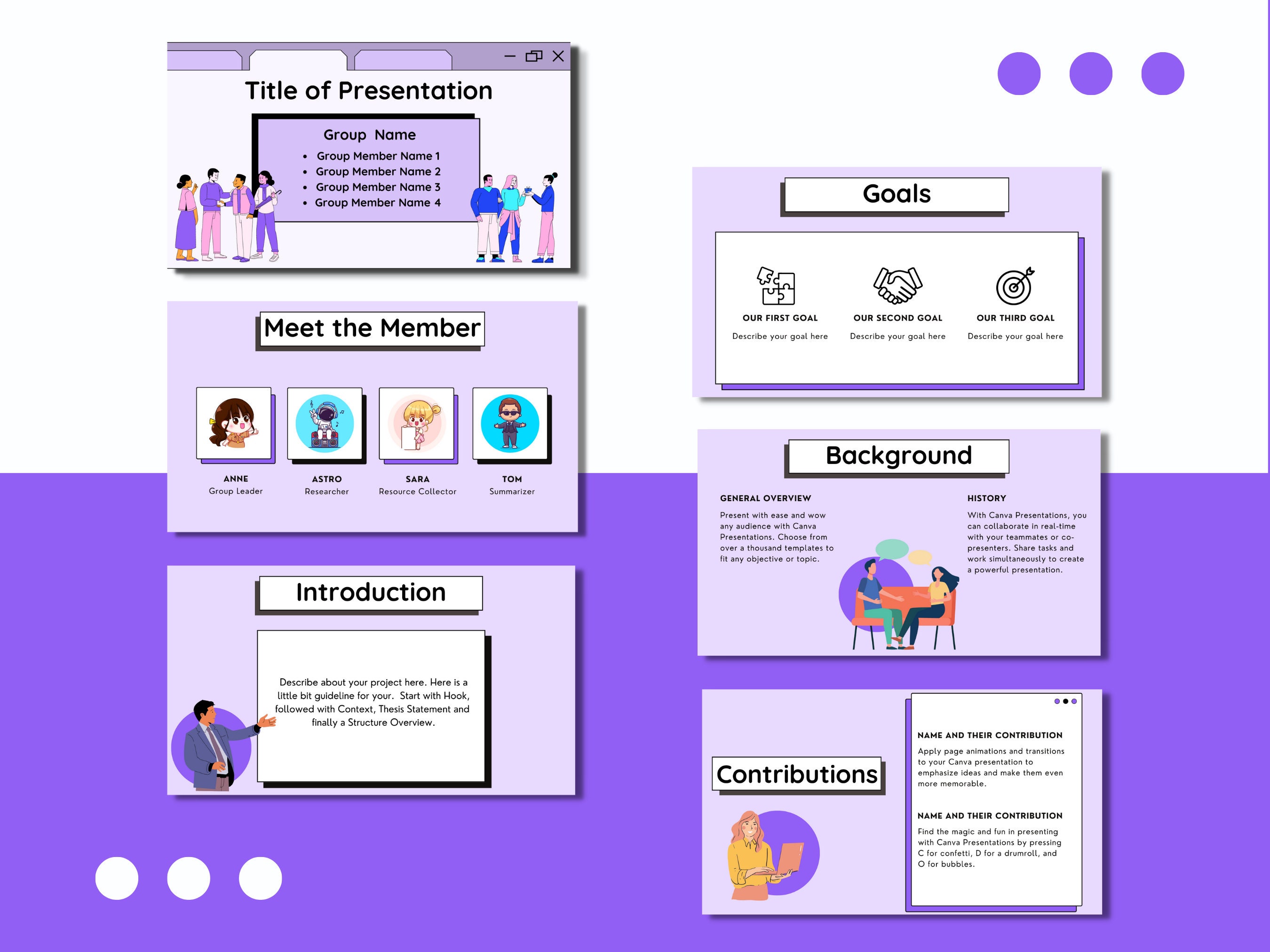 Canva Student Powerpoint Presentation Tempate - Etsy