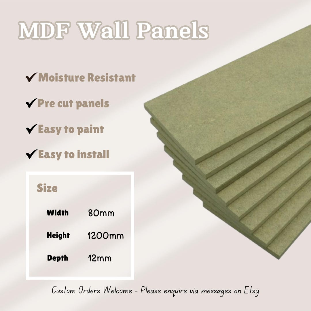 Pre-cut MDF Wood Panels, Moisture Resistant Panelling, Contemporary ...