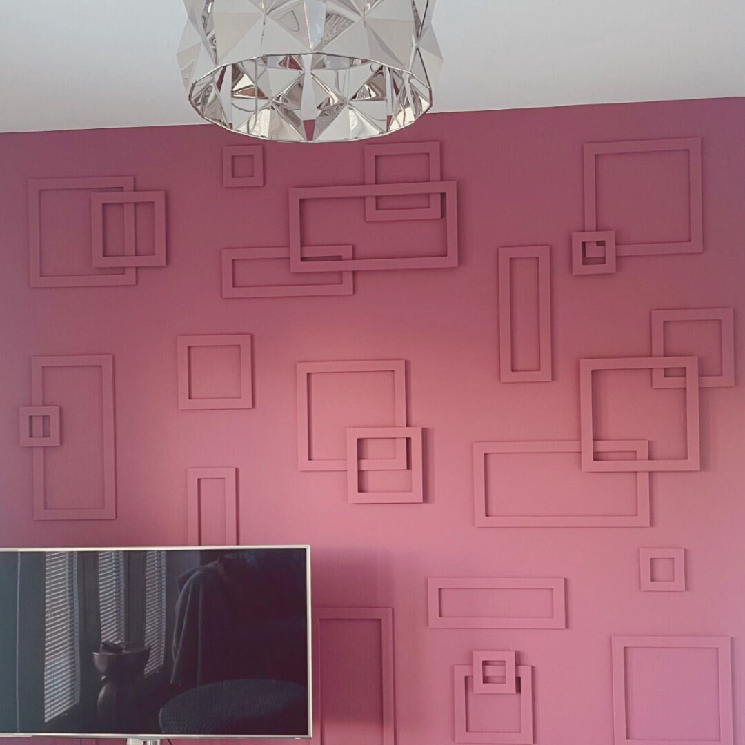 Mdf Shape Wall Panel, Wall Paneling, Accent Wall Design, 3D Wall Panels ...