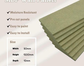 Pre-cut MDF Wood Panels, Moisture Resistant Panelling, Contemporary ...