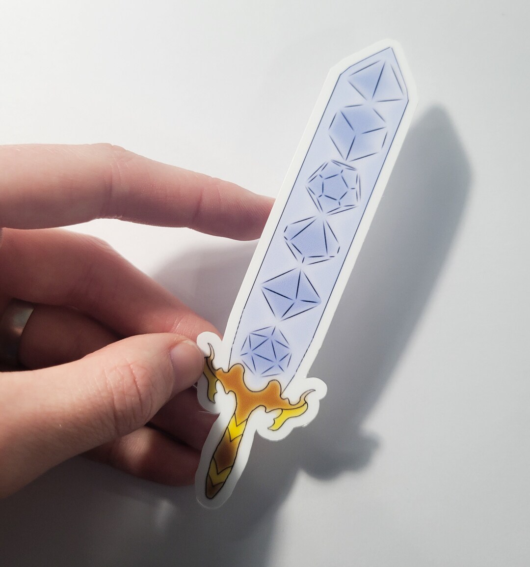 Dnd Dice Sword Vinyl or Paper Sticker - Etsy