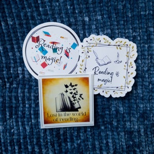 Reading is Magic! Lost in the World of Reading. Cute Paper or ...