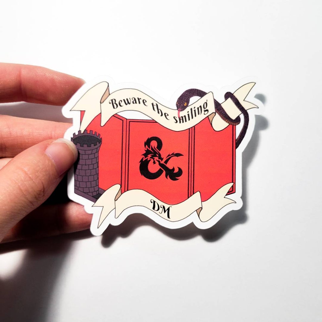 Beware the Smiling DM Sticker Paper or Waterproof Vinyl - Etsy