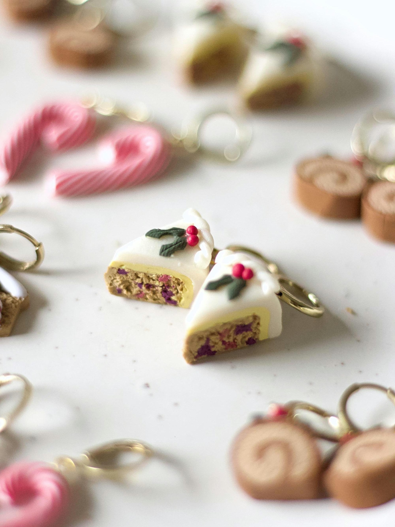 Handmade Christmas Themed Polymer Clay Huggies | Gifts for Her ...