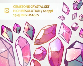 Magenta Crystal Png - Etsy