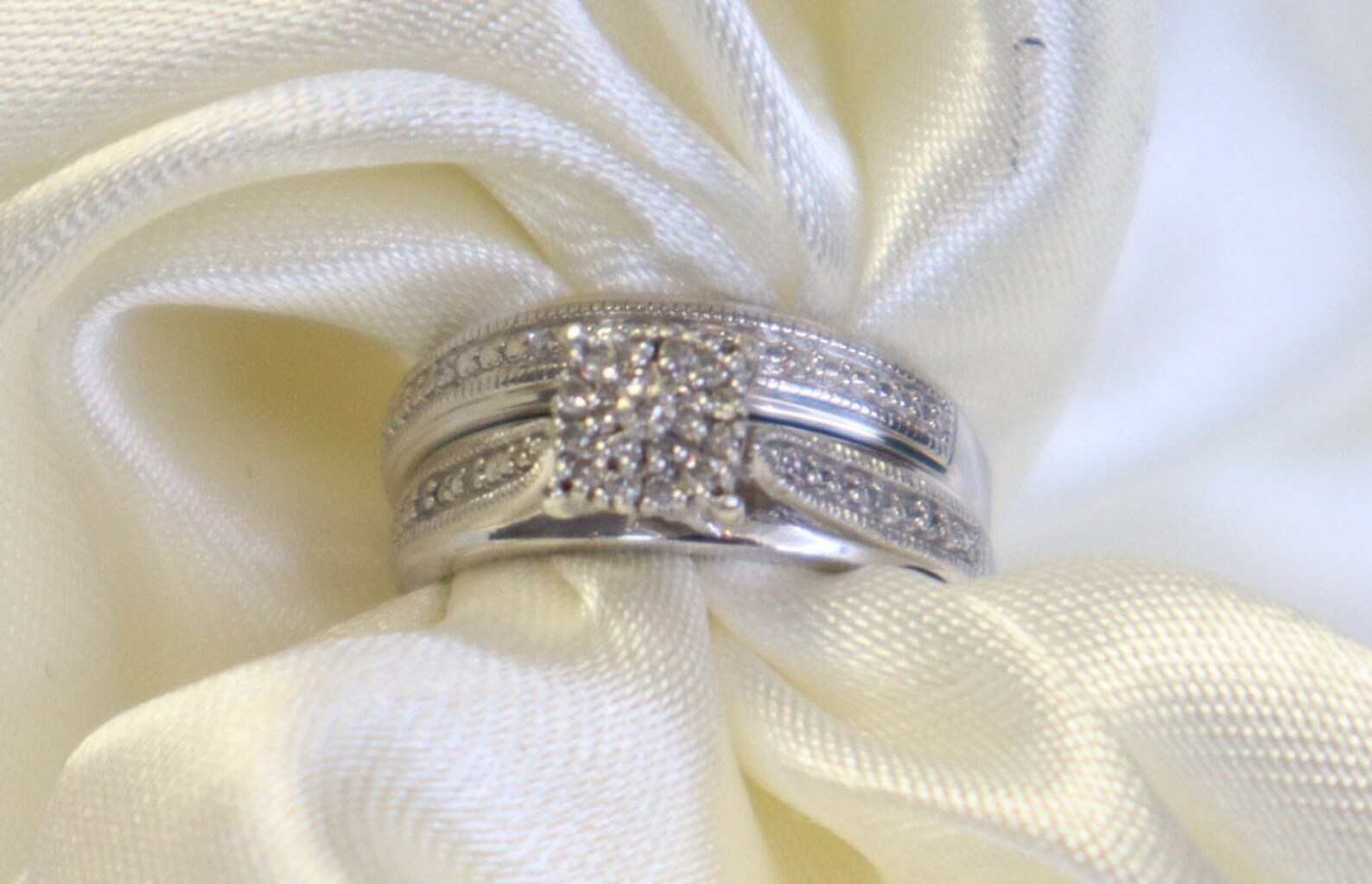 Sterling Silver Forever Bride Diamond Wedding Ring Size 7 - Etsy