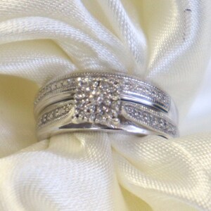 Sterling Silver Forever Bride Diamond Wedding Ring Size 7 - Etsy
